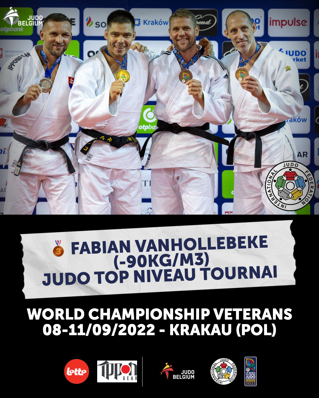 WK Veteranen: 13 medailles! - Judo Belgium
