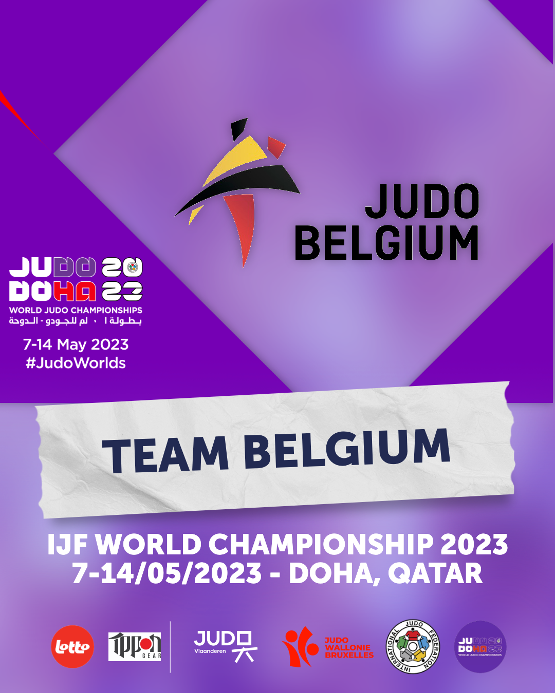 Selectie Team Belgium voor WK 2023 in Doha - Judo Belgium