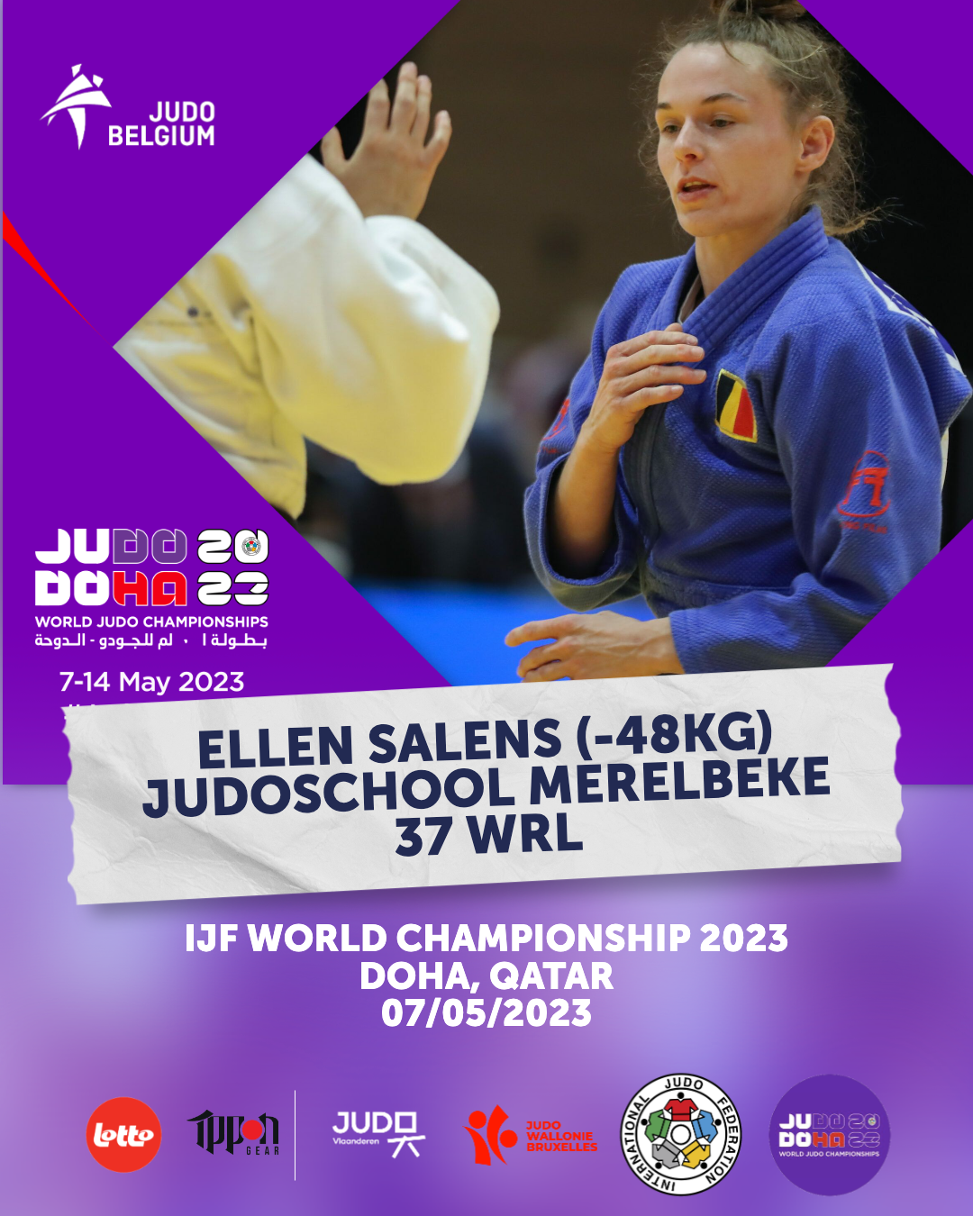 Selectie Team Belgium voor WK 2023 in Doha – Judo Belgium