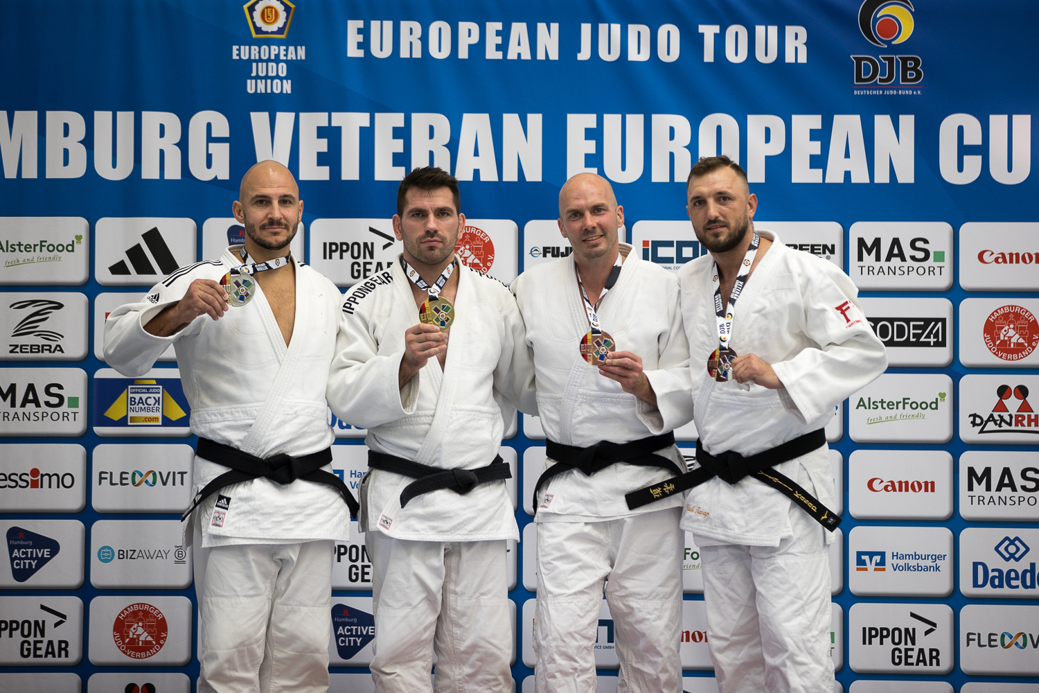 Hamburg Veterans European Cup: 8 medailles voor Belgische Veteranen - Judo Belgium